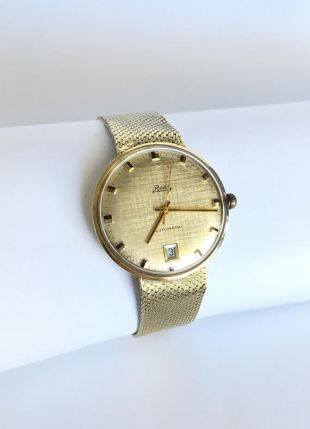 renz - 14K Gold Automatic Men Wrist Watch / Yellow Gold Watch / 59,7 Grams / Working German ...