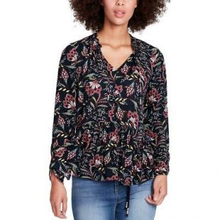 WILLIAM RAST - Matilda Green Floral Print Peplum Top Blouse