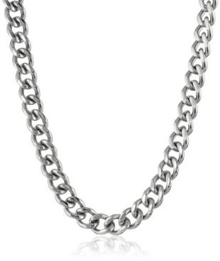Lavari Jewelers - Lavari - Stainless Steel Heavy Curb Chain Necklace