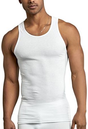 tobeinstyle - ToBeInStyle Men's Pack of 100% Cotton Sleeveless Scoop ...