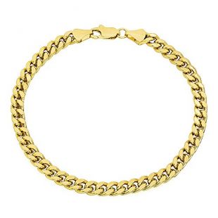 The Bling Factory - The Bling Factory 5mm 25 Mills 14k Gold Plated Flat ...