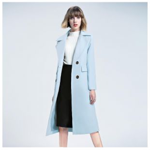 dhgate - Coat Double Breasted Sky Blue