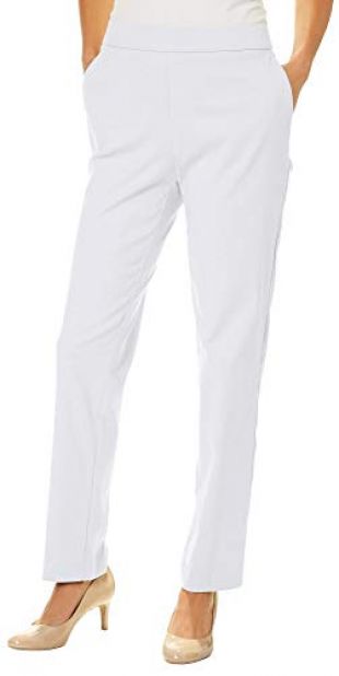 counterparts - Counterparts Womens Tummy Control Slim Leg Pants 16 White