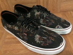 Vans - RARE!ð ¥ Authentic Tribal Leaders Black Native Chief Print Size ...