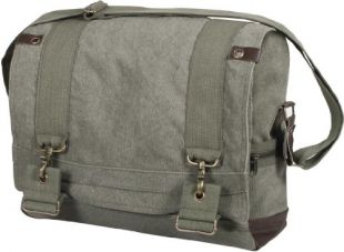 Rothco - Large Vintage Pilot Messenger Bag Sling Flap - Olive Drab