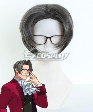 ezcosplay - Ace Attorney Gyakuten Saiban Miles Edgeworth Gray Cosplay ...