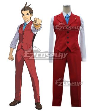 ezcosplay - Ace Attorney Gyakuten Saiban Apollo Justice Cosplay Costume