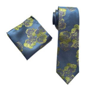 ctskyte - Men's Paisley Floral Pattern Ties Set with Pocket Suqare ...
