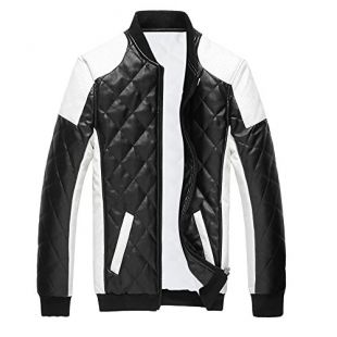 cloudstyle - Cloudstyle Men's Latticed Baseball Bomber Jacket Slim Fit ...