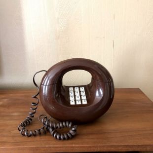 retrowarehouse - Vintage des années 1970 Sculptura Donut téléphone rond ...