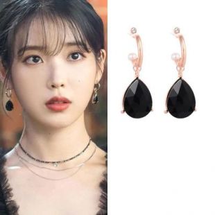 US $2.21 66% OFF|Black DEL LUNA Hotel IU Korean dramas TV New Fashion ...