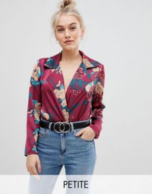 Parisian Petite - Parisian Petite - Body cache-cœur à fleurs | ASOS