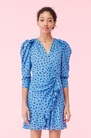 Rebecca Taylor - Nova Dot Clip Wrap Dress