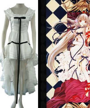 ezcosplay - Chi White Dress Cosplay Costume from Chobits