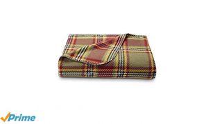 Colormate Soft Red Gray Blue Red White Tan Green Grey Plaid Fleece ...