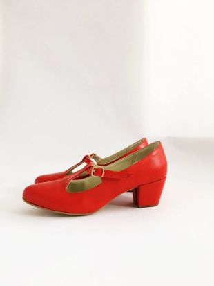 goldenponies - Marianne Faux cuir à talons en forme de t (fait à la ...