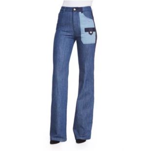 See by Chloe - Patchwork Denim Wide-leg Jeans