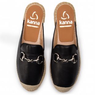 kanna - Espadrilles KANNA - 19KV7009 Seta Negro