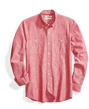 goodthreads - Goodthreads Men's Slim-Fit Long-Sleeve Chambray Shirt ...