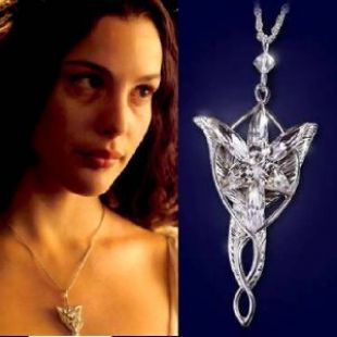 Movie Object Reproduction - LOTR - PENDENTIF OFFICIEL ARWEN ARGENT MASSIF