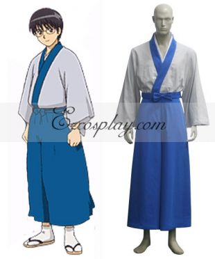 ezcosplay - Gintama Shinpachi Shimura Cosplay Halloween Costume EGT0006