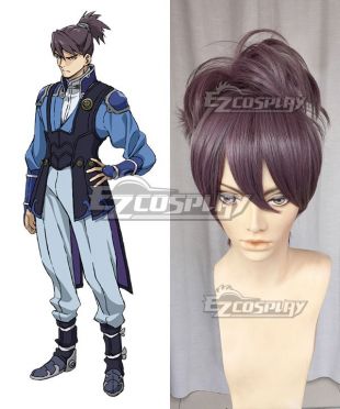ezcosplay - Kabaneri of the Iron Fortress Kurusu Gray purple Cosplay Wig