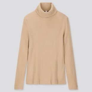 Uniqlo - T-SHIRT HEATTEACH POLAIRE COL ROULÉ