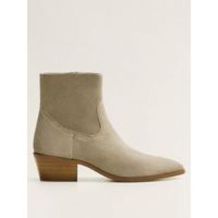 Mango - Cowboy Ankle Boots - Grey