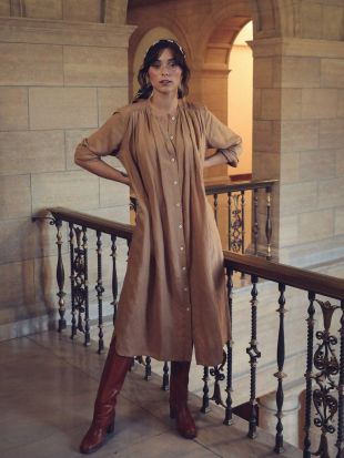 mille - Jasmine Dress in Almond