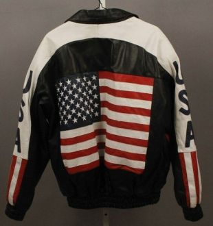 USA leather coat Xl Veste | eBay