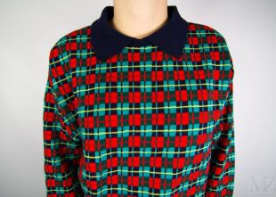 MarieZoeVintage - Vintage 1960 de pull en tricot / Plaid pull / pull ...