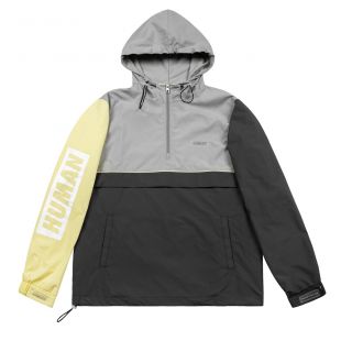 human with attitude - SIGNAL PULLOVER JACKET - GREY