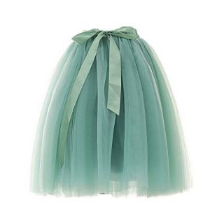 laitefeier - Women's High Waist Princess A Line Midi/Knee Length Tulle ...