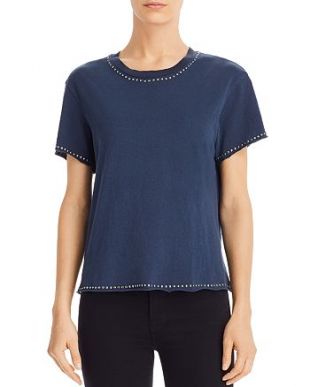 monrow - Studded Crewneck Tee