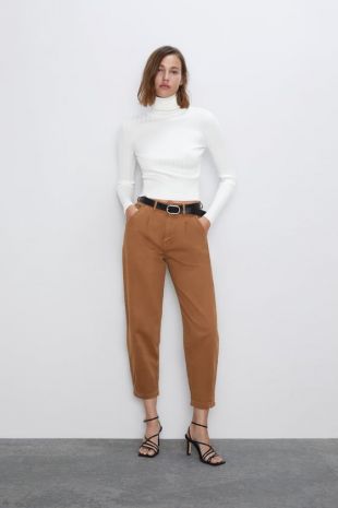 Zara - Pullower With High Ribbed Neck