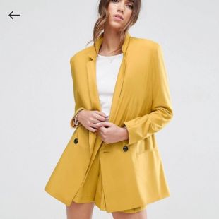 Asos - Yellow Oversized Blazer