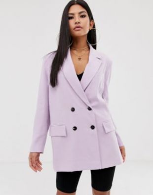 ASOS DESIGN - ASOS Design - Blazer coupe masculine - Lilas | ASOS