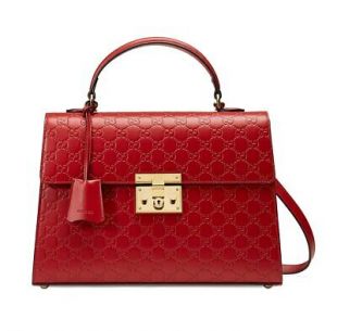 Gucci - SALE! NWT Gucci medium Padlock Guccissima red leather top ...