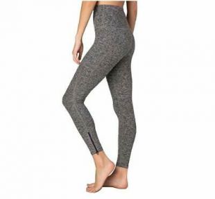 Beyond Yoga - Beyond Yoga Women's Spacedye Subtle Zip High-Waisted Midi ...