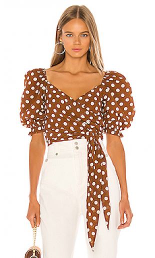 Tularosa - Tularosa Pier Top en Brown | REVOLVE