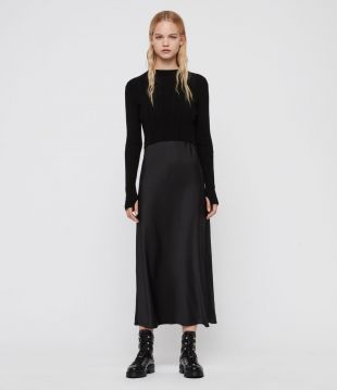 All Saints - Kowlo Roll Neck Dress