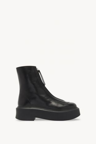 The Row - Leather Ankle Boots