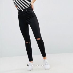 Asos - Ripped Black Jeans