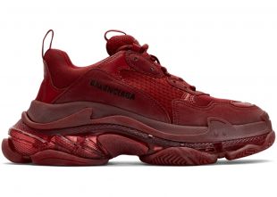 Balenciaga - Balenciaga Triple S Burgundy Red