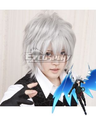 ezcosplay - High School DxD BorN Vali Lucifer Silver gray Cosplay Wig