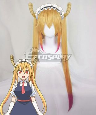 ezcosplay - Miss Kobayashi's Dragon Maid Tohru Orange Cosplay Wig