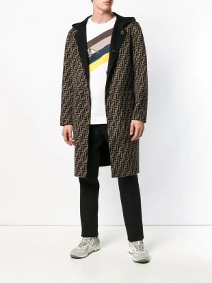 Fendi - Hooded Midi Coat