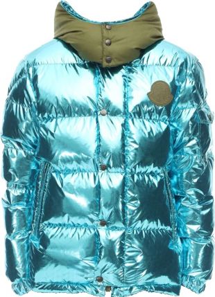Moncler - Metallic Blue Prele Puffer Jacket