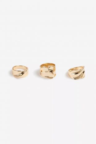 Topshop - **Sculptural 3 Ring Pack