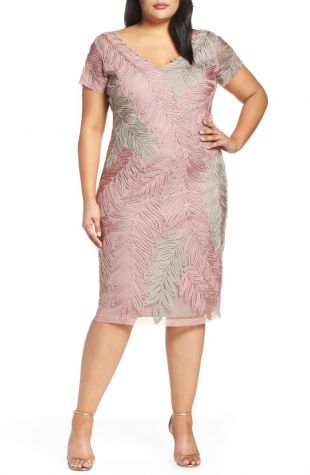 Js Collections - V-Neck Cocktail Dress